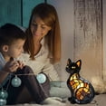 Mjers 2025 New Cat Lamp, Stained Glass Cat Lamp, Bigfoot Lamp, Retro ...