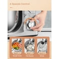 FOHERE Electric Mixer, 6 Speeds, 5.5 Quart Bowl, Double Dough Hook ...