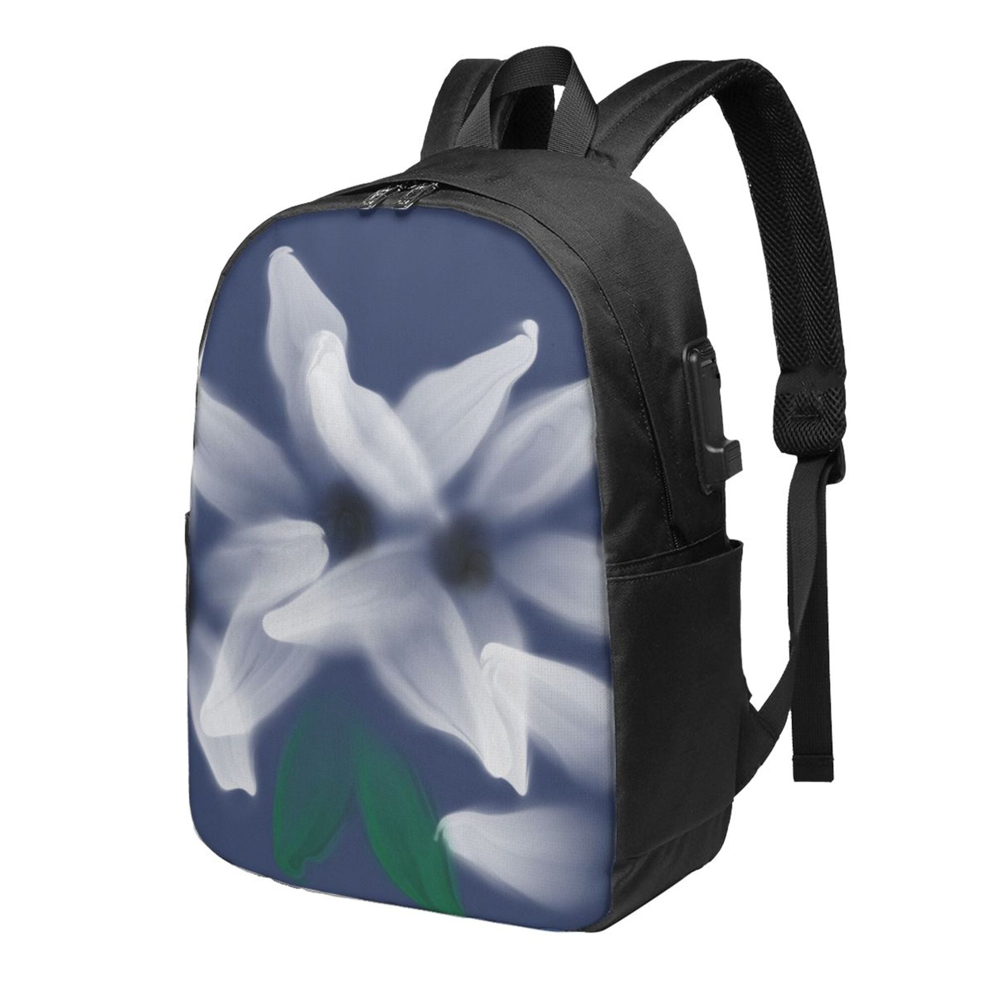 YFYANG 17" Laptop Backpack, Watercolor Lilies Pattern Fashion Travel ...