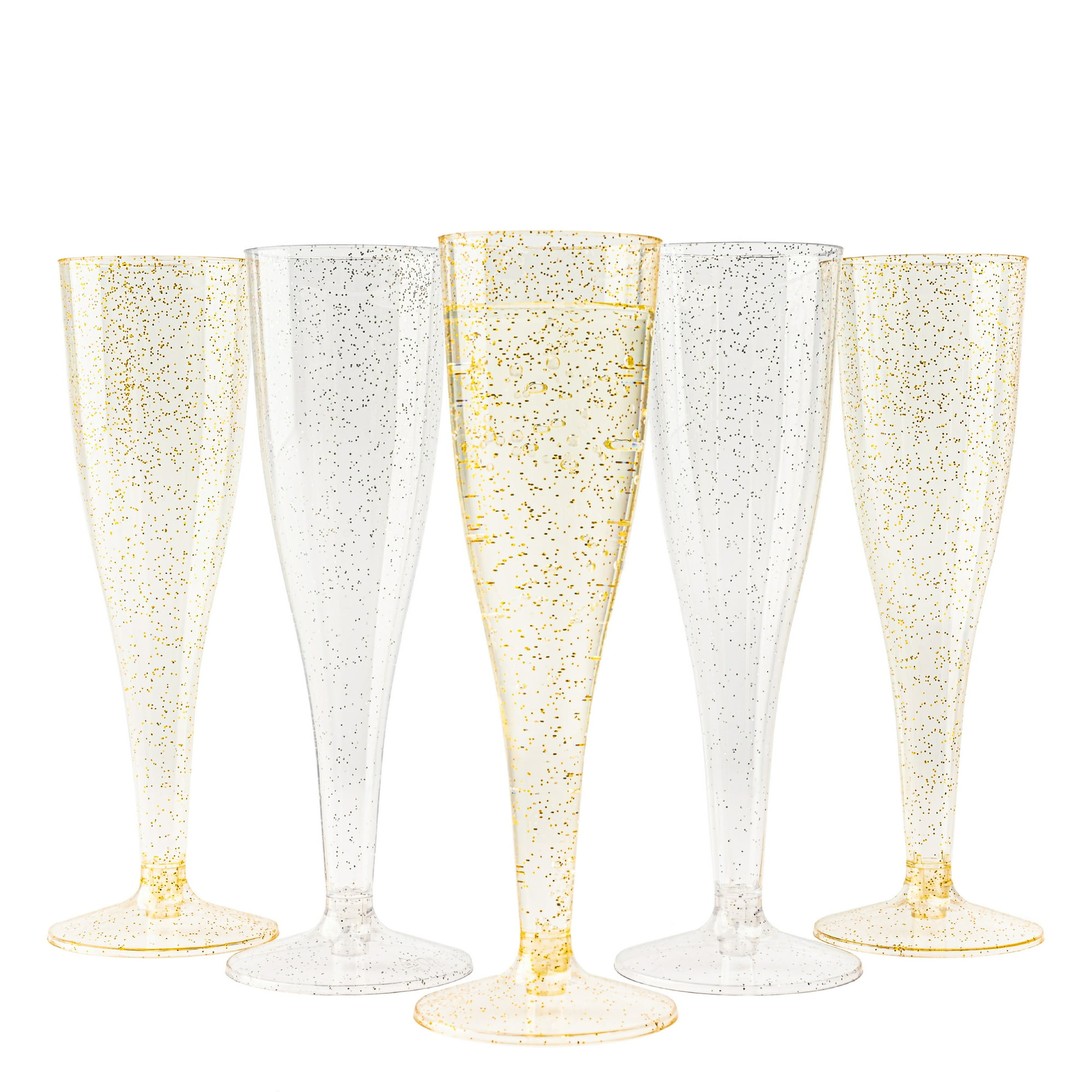 Click here for Matana 120 Silver & Gold Glitter Plastic Champagne... prices