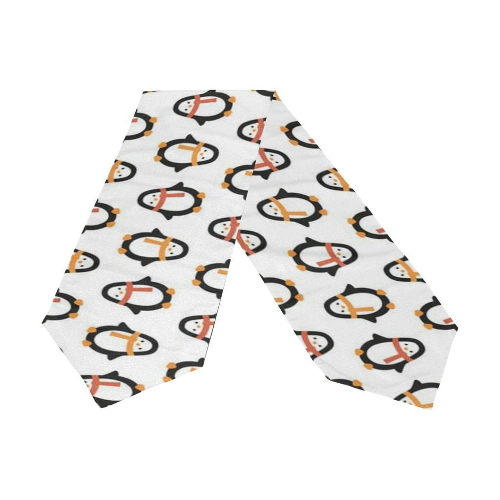POPCreation Cute Christmas Penguin Table Runner 13x70 Inches White ...