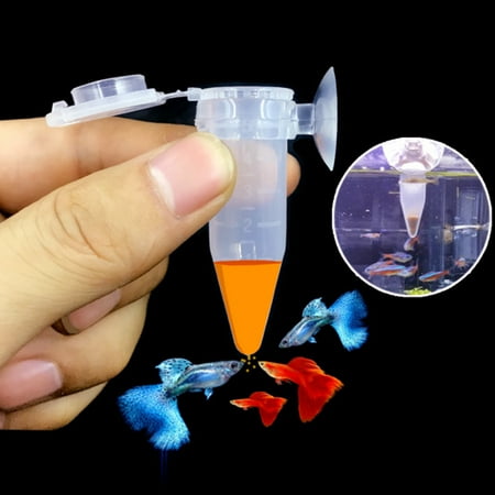 Fish Feeder, Easy Control Feeding Amount Transparent With Scales ...