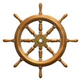 Ship Wheel Wall Decal by Wallmonkeys Peel and Stick Graphic (18 in H x ...