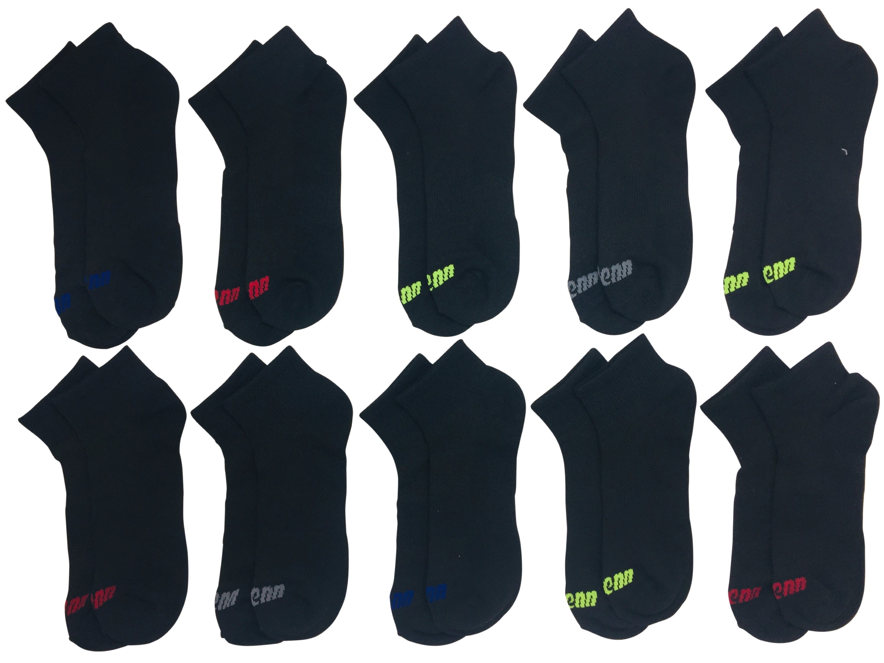 Penn Men's 10 Pack Quarter Sport Socks - One Size Fits All, PINK/WHITE ...