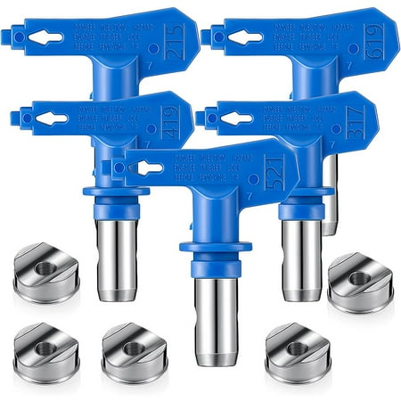 5 Pieces Reversible Spray Tip Nozzles Airless Sprayer Nozzles Airless Sprayer Machine Parts(215 ...