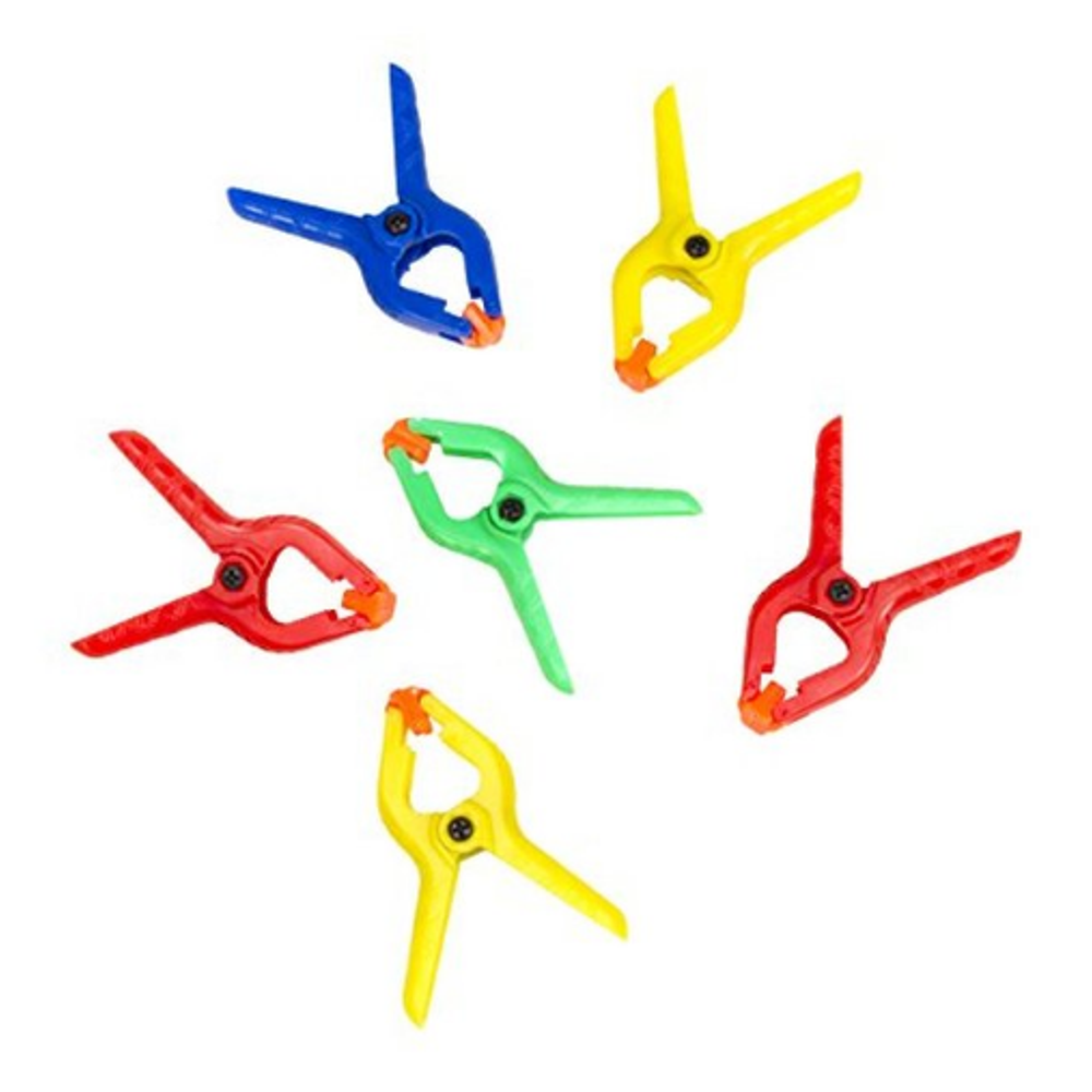 Darice 30007626 Small Plastic Spring Clamps, Assorted Colors Small ...