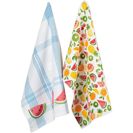 Cotton Summer Dish Towels, 18X28 Set Of 2, Decorative Oversized Kitchen ...