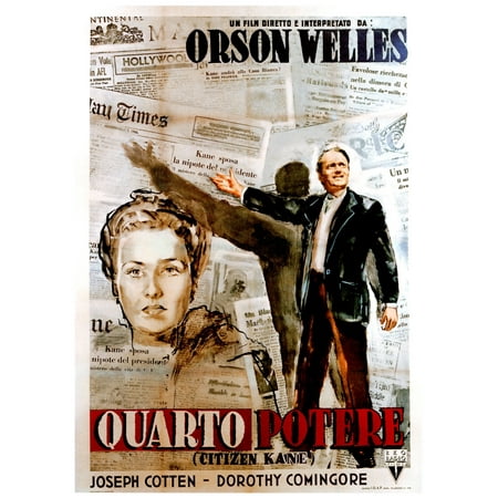 Citizen Kane (Aka Quarto Potere) Italian Poster Art 1941 Movie Poster ...
