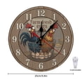 2D Flat Wall Clock Art Print, Silent Non Ticking Battery Operated,Farm ...