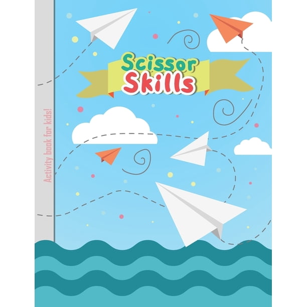 Scissor Skills - Activity Book for Kids : Cutting Lines Waves Shapes ...