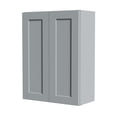 LIANGKA Classic Shaker Style Wall Mount Cabinet 27 Inch Double Door ...