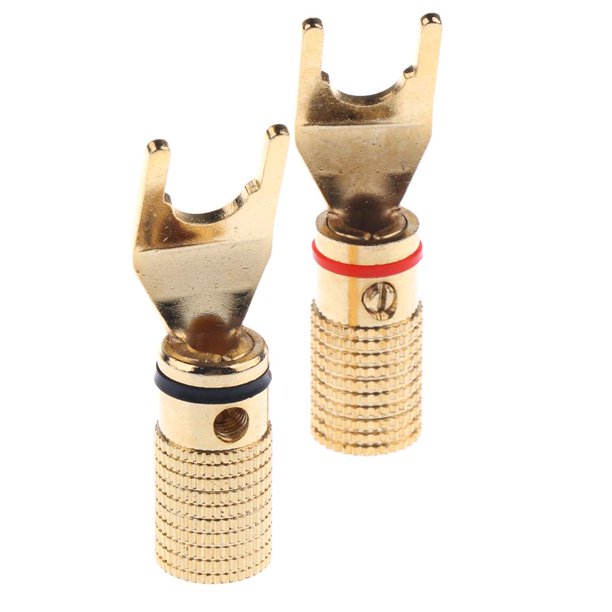 Altavoces Conector Banana Tipo Y Dorado Sunnimix Conector de Conector ...