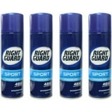 4 Pack - Right Guard Sport Unscented Aerosol Antiperspirant Spray 6 oz ...