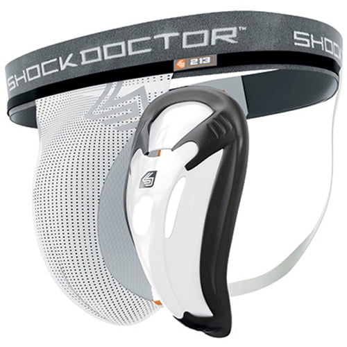 Shock Doctor Core Supporter with Bio-Flex Protective Cup - White ...