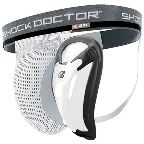 Shock Doctor Core Supporter with Bio-Flex Protective Cup - White ...