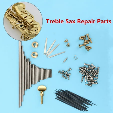 Treble Sax Repair Parts Kit Rollers & Screws & Spring + Key Buttons ...