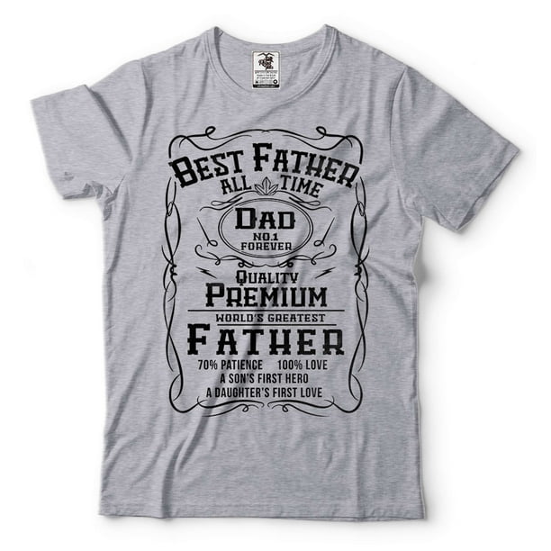 Mens Best Father T-shirt No 1 Dad Tee Shirt Funny Fathers Day Gifts ...