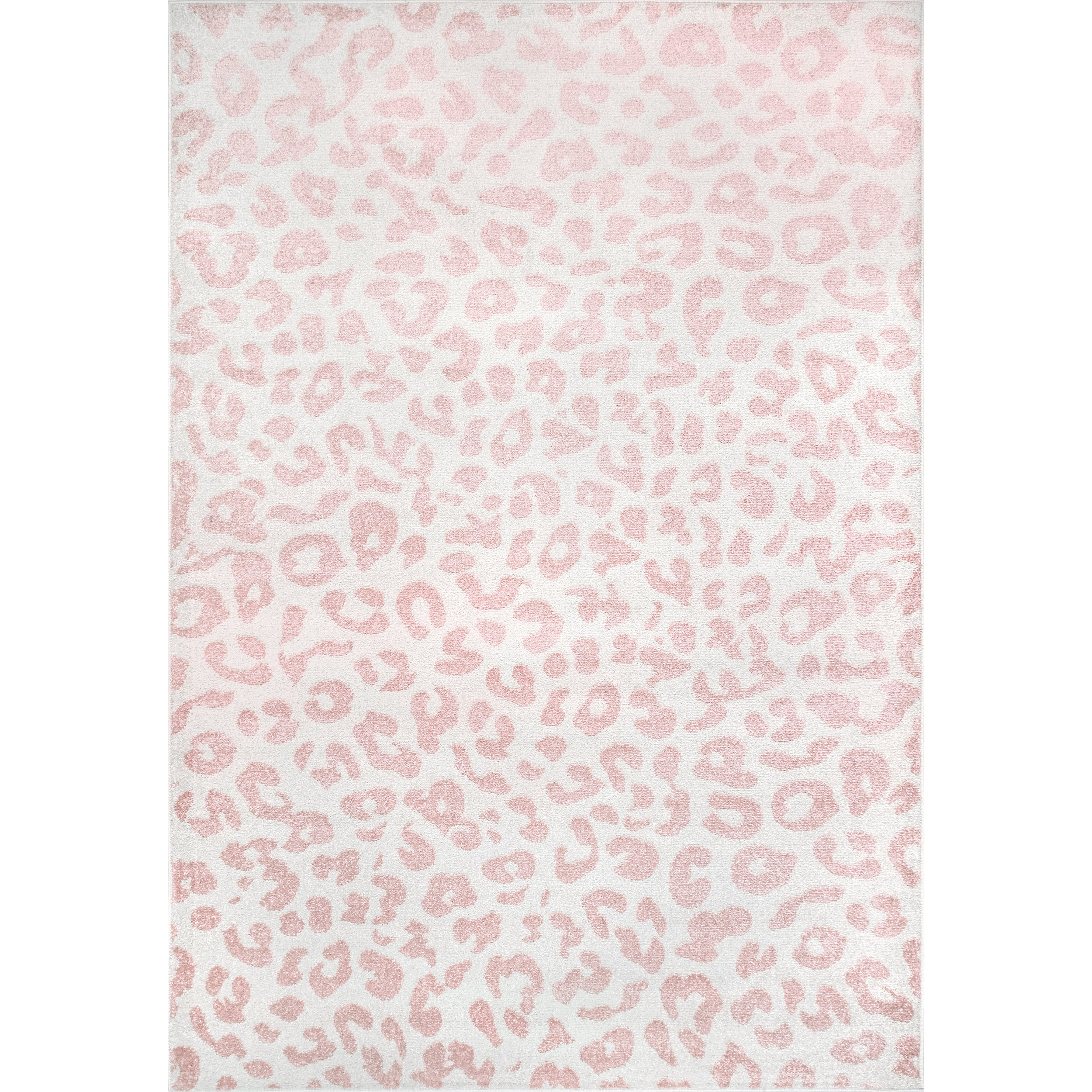 nuLOOM Annette Modern Leopard Print Area Rug, 4' x 6', Baby Pink ...