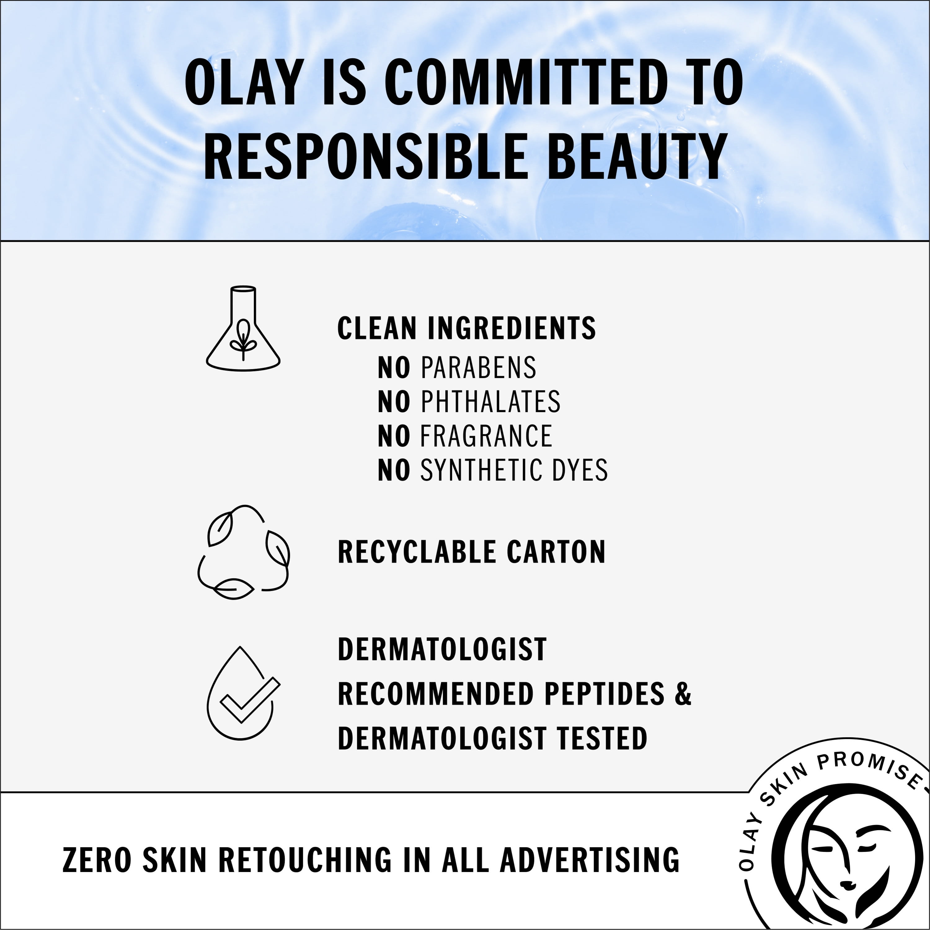 Olay Hyaluronic + Peptide 24 Face Serum, Fragrance-Free, 1.3 oz De ...