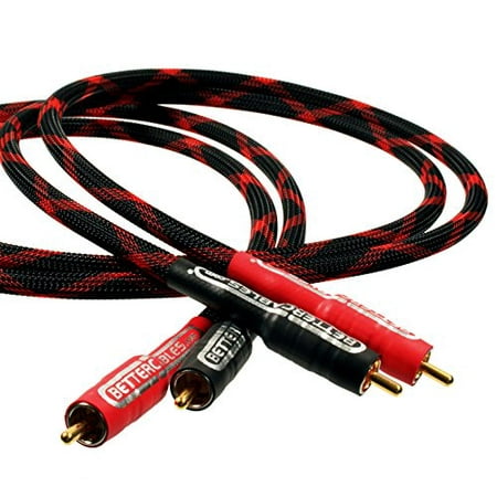 Better Cables RCA Cables - 6.56 feet (2 meter) - Stereo PAIR (2 cables ...