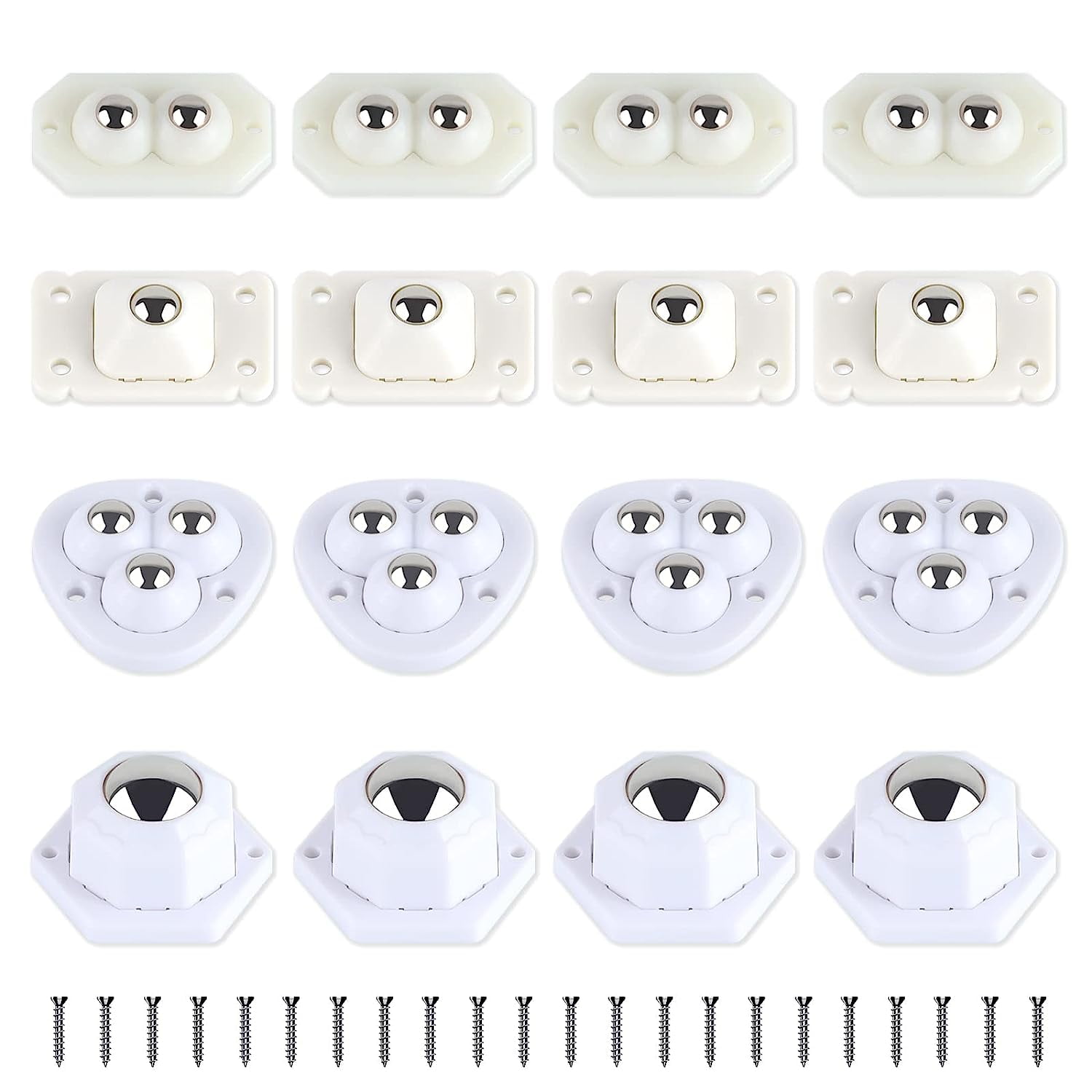 Ball Bearing Rollers Self Adhesive Caster Wheels Mini Casters Ball ...