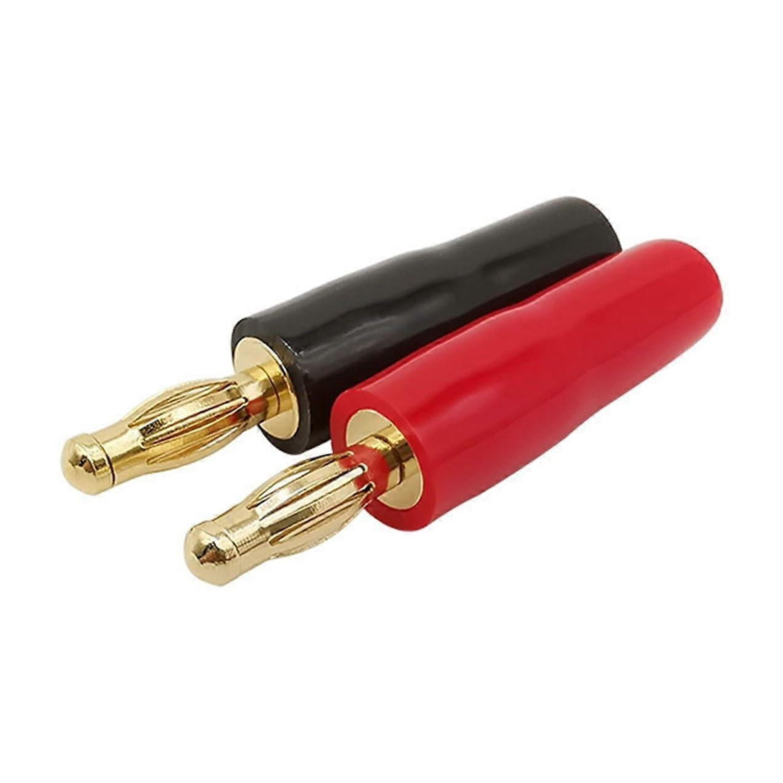 8Pcs/lot Gold-Plated 4mm Banana Plug Male Connector Solderless Screw ...