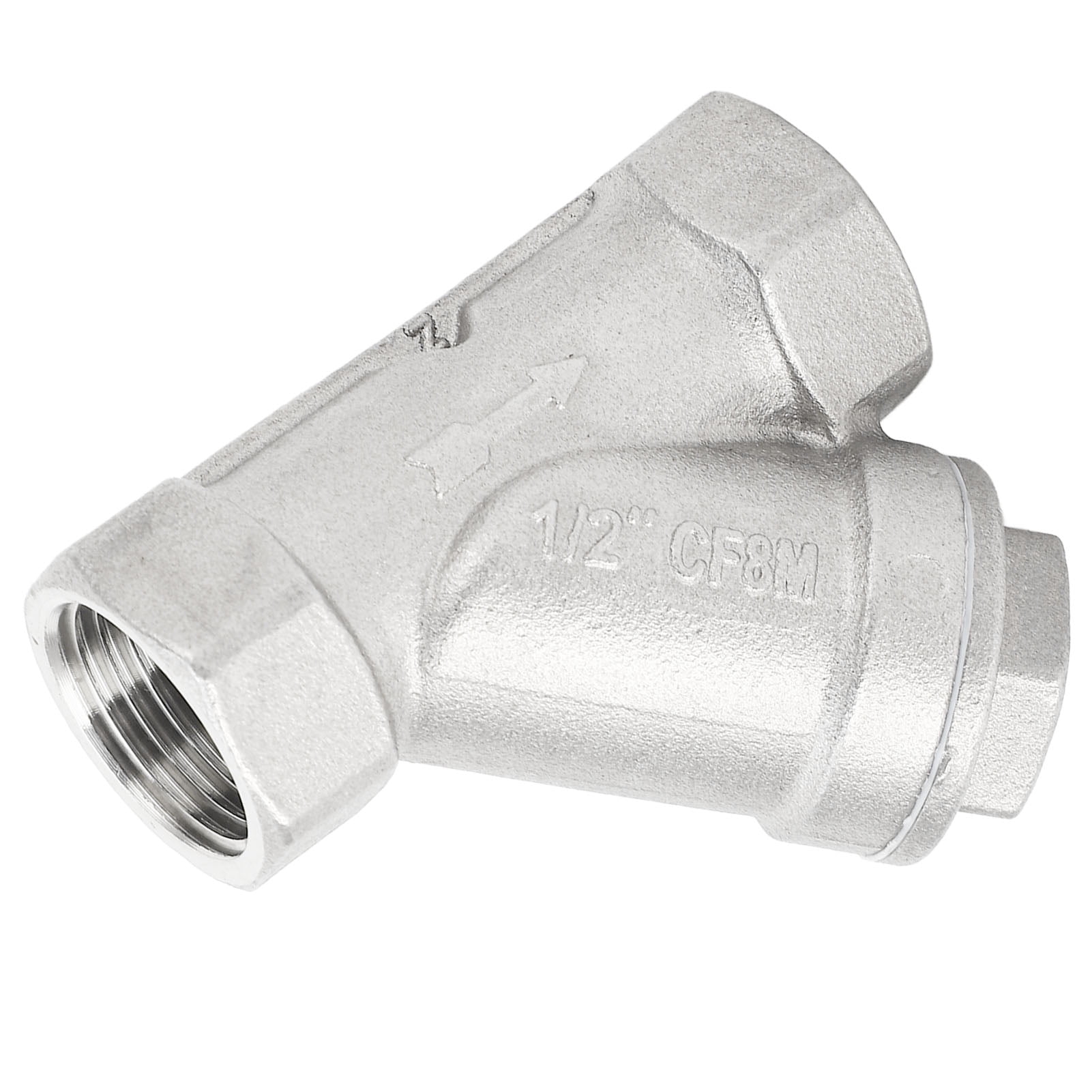 Filtro Y 1/2 pulg. DN15 Acero inoxidable 304 resistente a la corrosión Tipo Y para tubería ...