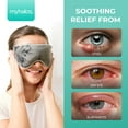 myhalos Moist Heat Eye Compress, Microwavable Heated Eye Mask for Dry ...