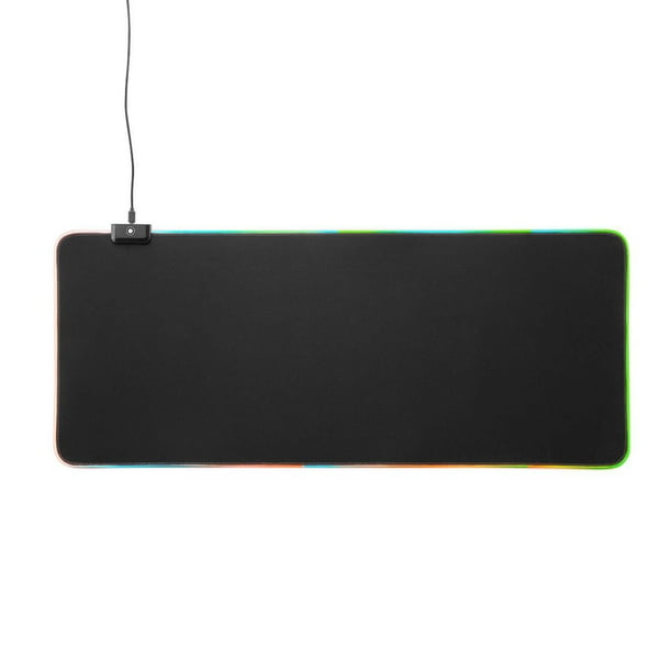 onn. USB Powered Non-slip Large Gaming Mouse Pad with Lighting Effects ...