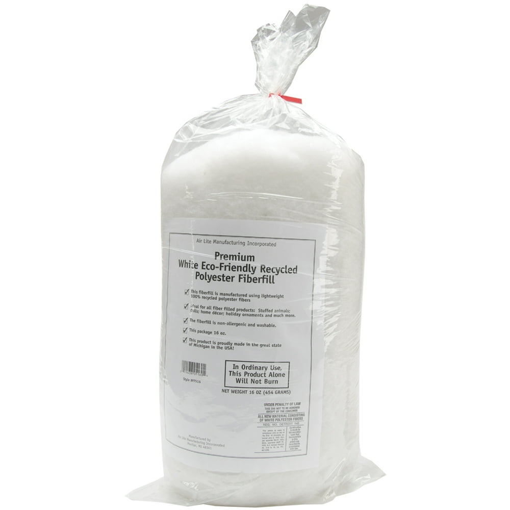 Air Lite Eco-Friendly Recycled Polyester Fiberfill - 16 Oz. - Walmart ...