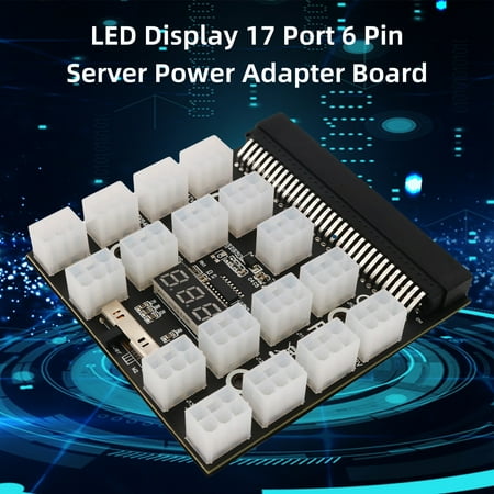 Power Breakout Board Compact Easy Installation LED Display 17 Port 6 ...