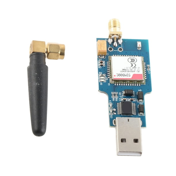 BRILLAR Módulo serie GSM/GPRS SIM800C USB a GSM de cuatro frecuencias ...