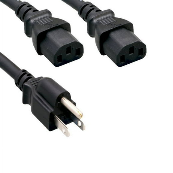 RiteAV 105294 15ft 14AWG Power Cord Cable w/ 3 Conductor PC Power ...