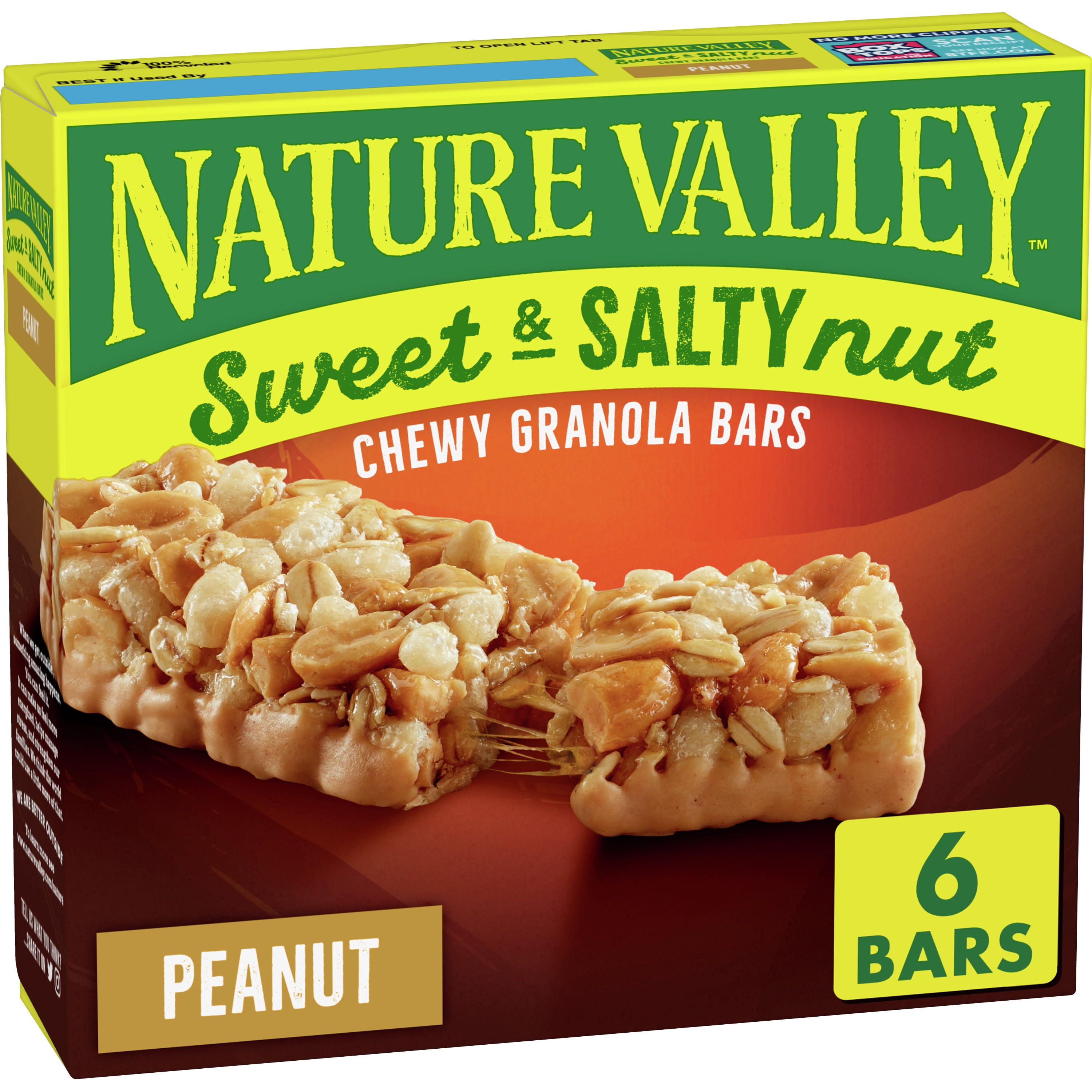 Nature Valley Granola Bars Sweet And Salty Nut Peanut 6 Ct 7 4 Oz