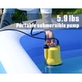 1/6HP Portable Utility Pump Submersible Small Backup Sump Pump Draining ...