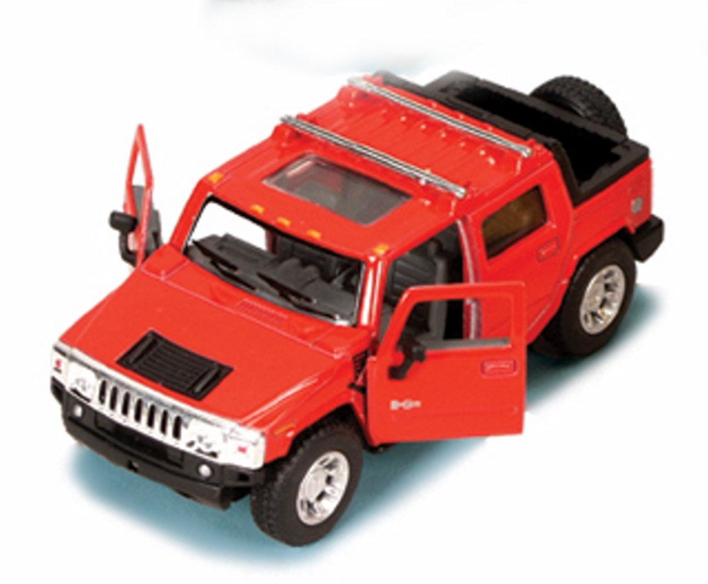 2005 Hummer H2 SUT Pickup Truck, Red - Kinsmart 5097D - 1/40 scale ...