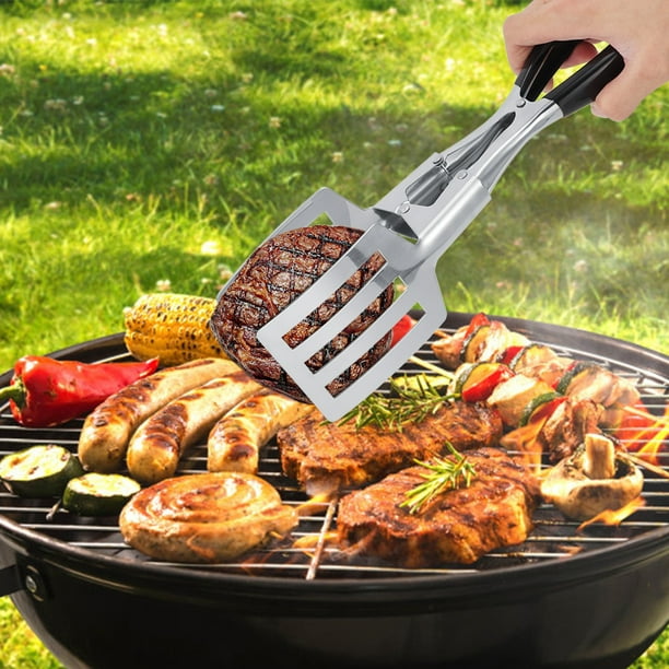 Cooking Clip,Stainless Steel Fried Fish BBQ Clip Food Tong Highly ...