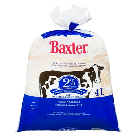 Baxter 2% M.F. Milk, 4L bag, 4 L - Walmart.ca