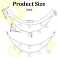 Alloy Iron Double Layer Chains for Jeans Pants Hollow Out Star Charms ...