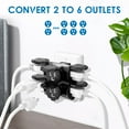 Kasonic Multi Plug Outlet Extender, 3 Way Grounded Wall Adapter ...