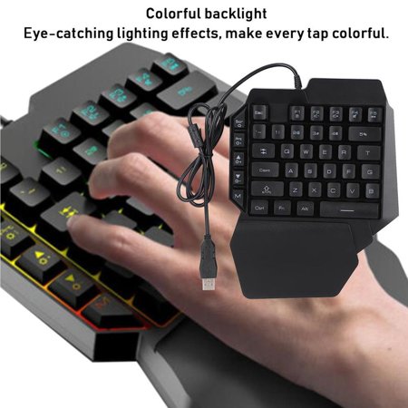K15 USB 39-Key Backlit ABS Two-Color Backlit Keypad Gaming Keypad Injection Molding Keycap ...
