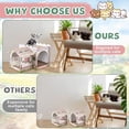 2 Story Cardboard Cat House with Scratcher Pad, Multi Level Durable Cat ...