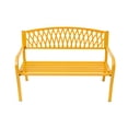 Hi-Line Gifts Cast Iron Outdoor Garden Bench - 50" - Walmart.com