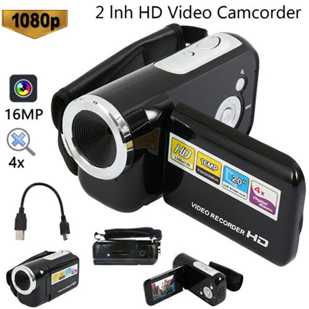 MesaSe Video Camera Camcorder Mini Camera Recorder HD 2.0 Inch LCD 16X ...