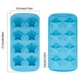Uanit Silicone Star Ice Cube Trays Easy-Release Flexible 8-Cavity ...