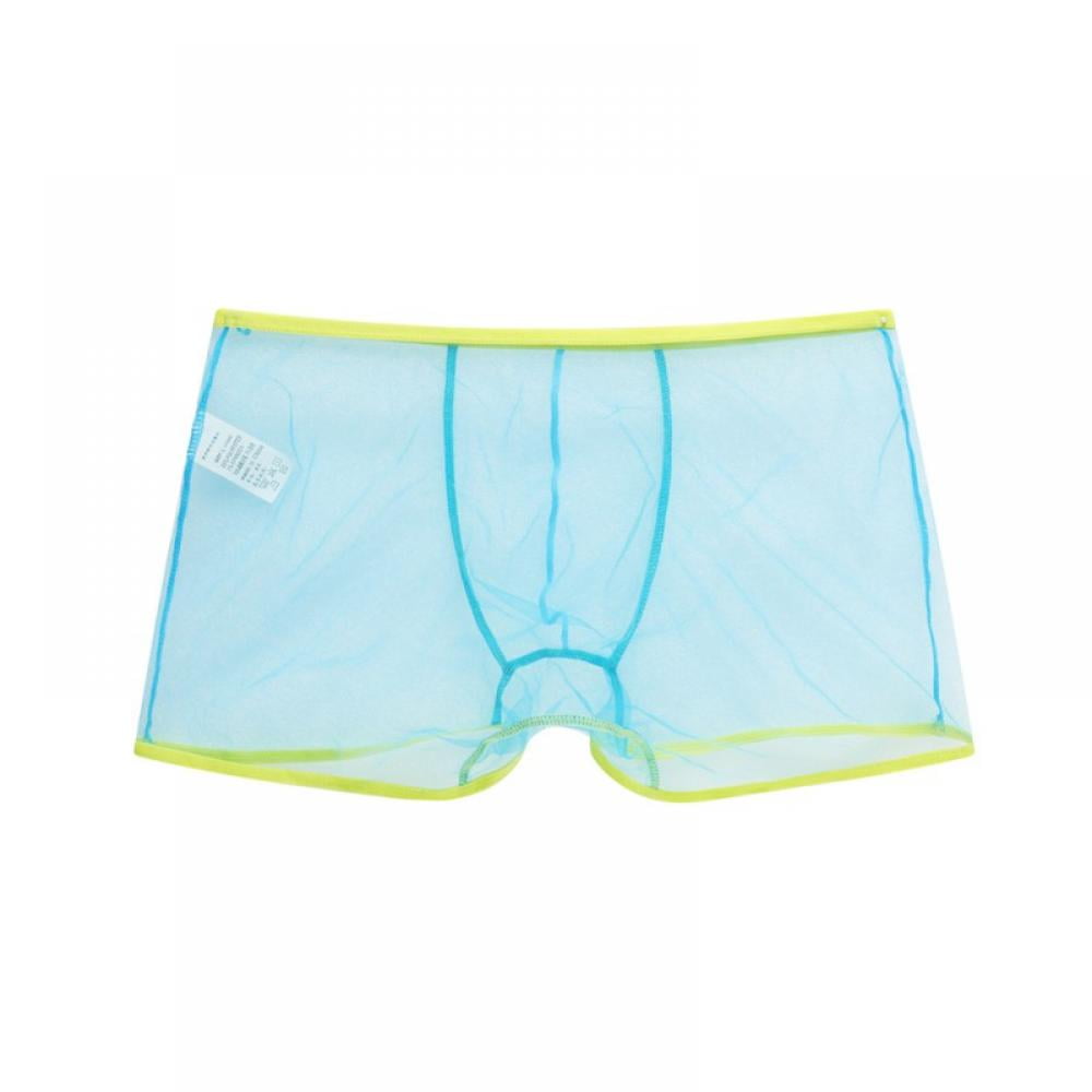 Saient Sexy Men Mesh Boxers Transparent Boxer Shorts See Through ...