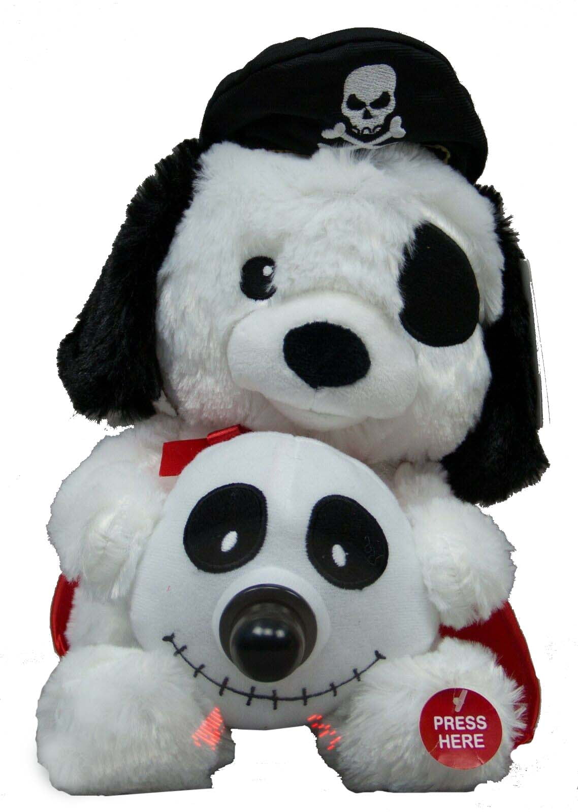 Animated Halloween Plush Puppy White Dog Sings Witch Doctor Song ...