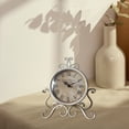 Desk Clock Vintage Iron Tabletop Clock with Precise Movement for Living ...