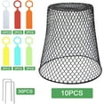 10 Pcs Chicken Wire Cloche Plant Covers Garden Netting Metal Heavy Duty ...