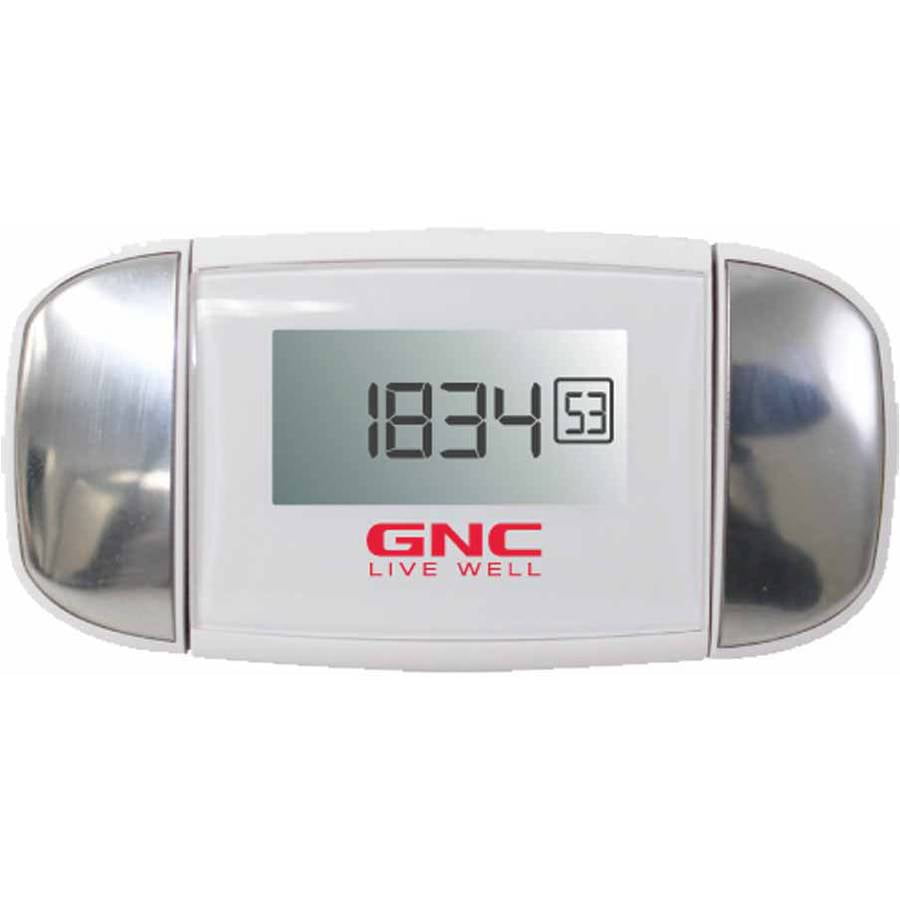 GNC Pedometer and Pulse Reader GP-5330 White-Silver - Walmart.com